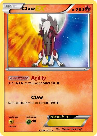 Pokémon Claw 112 112 - Agility - My Pokemon Card