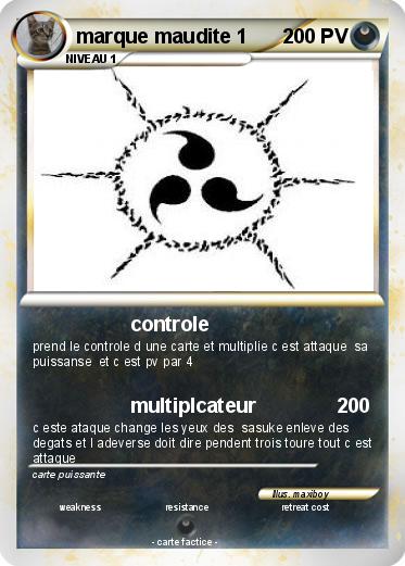 Pokémon marque maudite 1 1 1 - controle - Ma carte Pokémon
