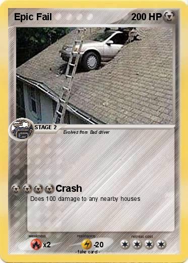 Pokémon Epic Fail 28 28 - Crash - My Pokemon Card
