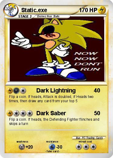 Pokémon Static exe - Dark Lightning - My Pokemon Card