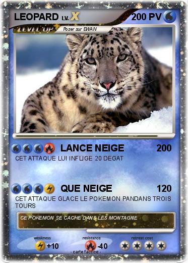 Pokémon LEOPARD 71 71 - LANCE NEIGE - Ma carte Pokémon