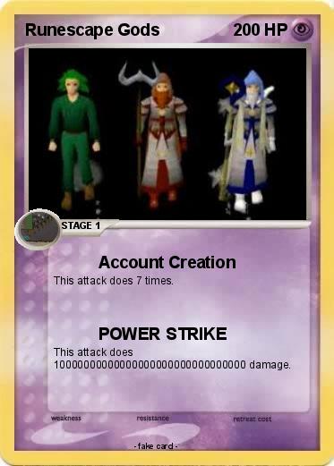 Pokémon Runescape Gods 2 2 - Account Creation - My Pokemon Card