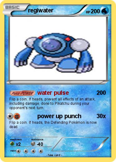 Pokémon regiwater 1 1 - water pulse - My Pokemon Card