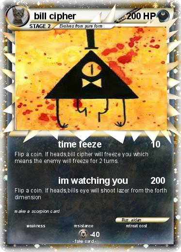 Pokémon bill cipher 355 355 - time feeze - My Pokemon Card