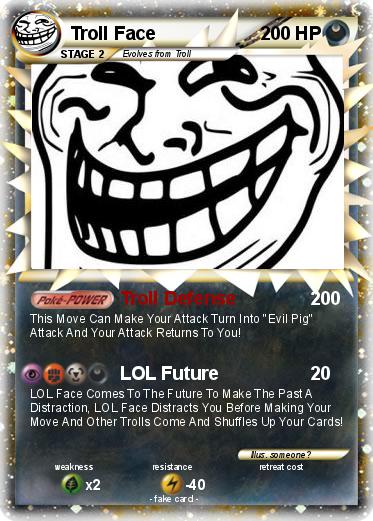 Pokémon Troll Face 1163 1163 - Troll Defense - My Pokemon Card