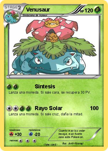 Pokémon Venusaur 886 886 - Sintesis - Mi carta pokémon