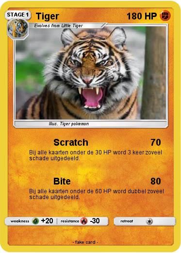 Pokémon Tiger 1176 1176 - Scratch - My Pokemon Card