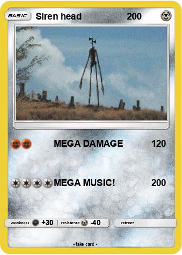 Pokémon Siren head 112 112 - MEGA DAMAGE - My Pokemon Card