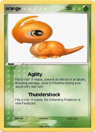 Pokémon orange 888 888 - Agility - My Pokemon Card