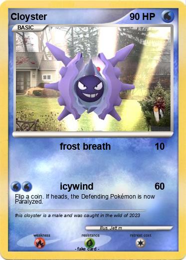 Pokémon Cloyster 62 62 - frost breath - My Pokemon Card