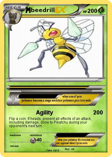 Pokémon beedrill 320 320 - Agility - My Pokemon Card
