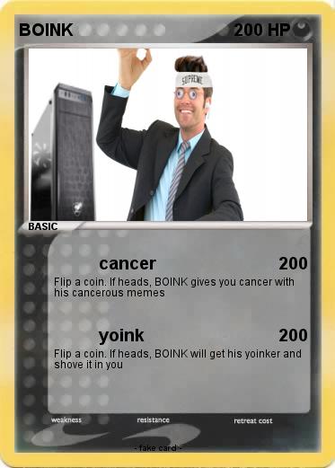 Pokémon BOINK 3 3 - cancer - My Pokemon Card