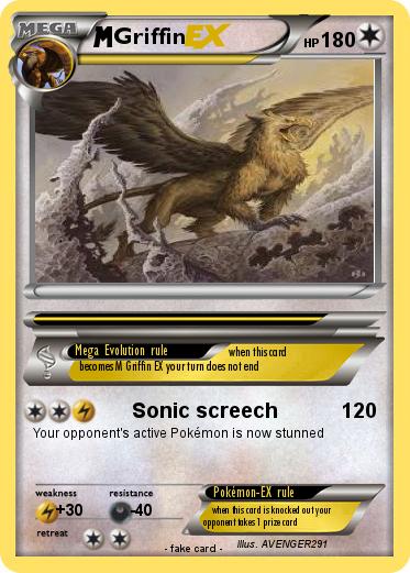 Pokémon Griffin 240 240 - Sonic screech - My Pokemon Card