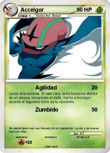 Pokémon Accelgor 24 24 - Agilidad - My Pokemon Card