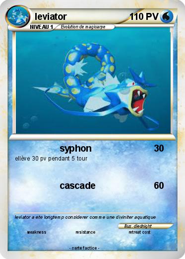 Pokémon leviator 601 601 - syphon - Ma carte Pokémon