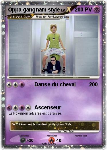 Pokémon Oppa gangnam style 4 4 - Danse du cheval - Ma carte Pokémon