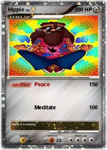 Pokémon Hippie 45 45 - Peace - My Pokemon Card