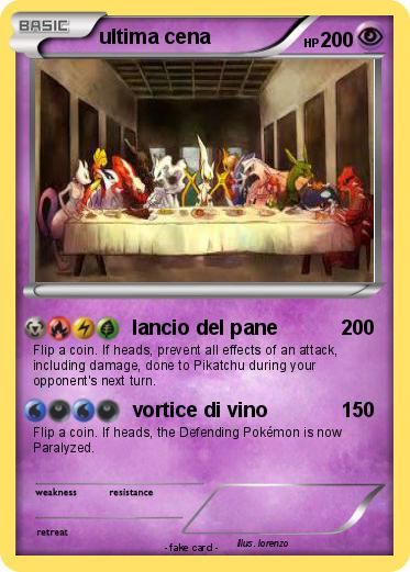 Pokémon ultima cena - lancio del pane - My Pokemon Card