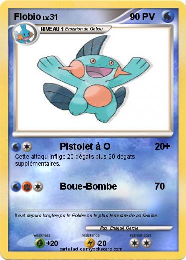 Pokémon Flobio 12 12 - Pistolet à O - Ma carte Pokémon
