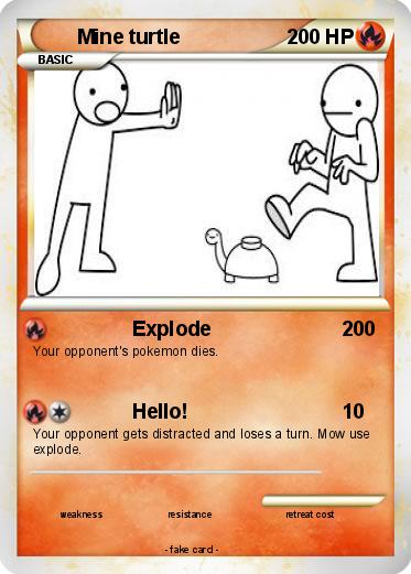 Pokémon Mine turtle 405 405 - Explode - My Pokemon Card