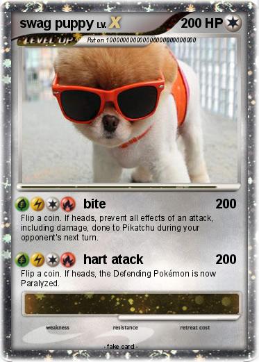 Pokémon swag puppy - bite - My Pokemon Card