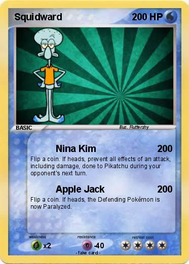 Pokémon Squidward 572 572 - Nina Kim - My Pokemon Card