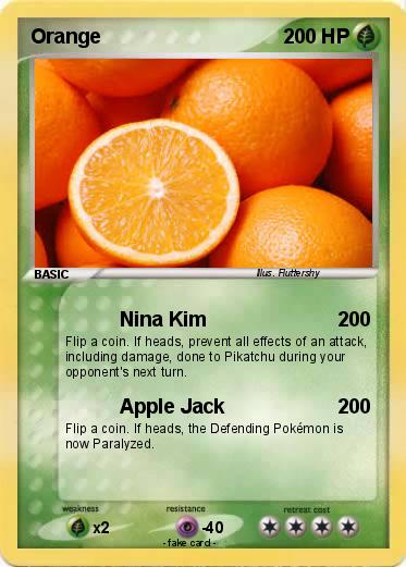 Pokémon Orange 730 730 - Nina Kim - My Pokemon Card