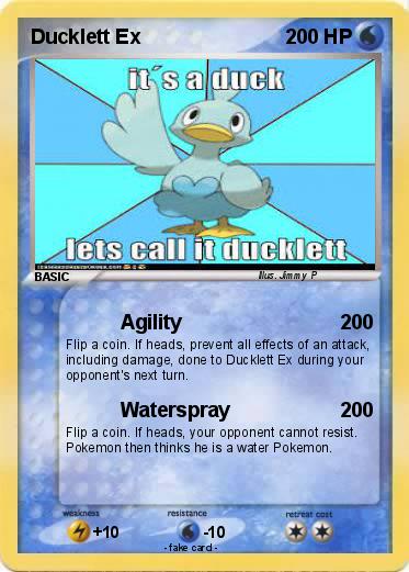 Pokémon Ducklett Ex 1 1 - Agility - My Pokemon Card