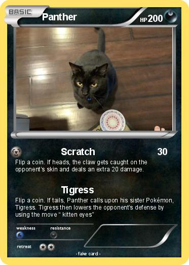 Pokémon Panther 101 101 - Scratch - My Pokemon Card