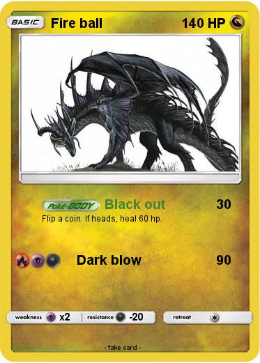 Pokémon Fire ball 174 174 - Black out - My Pokemon Card