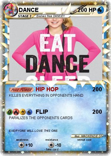 Pokémon DANCE 99 99 - HIP HOP - My Pokemon Card
