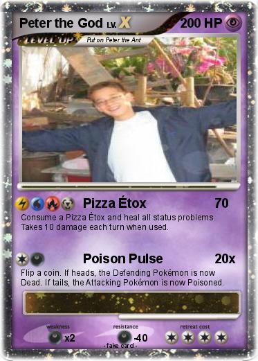 Pokémon Peter the God - Pizza Étox - My Pokemon Card