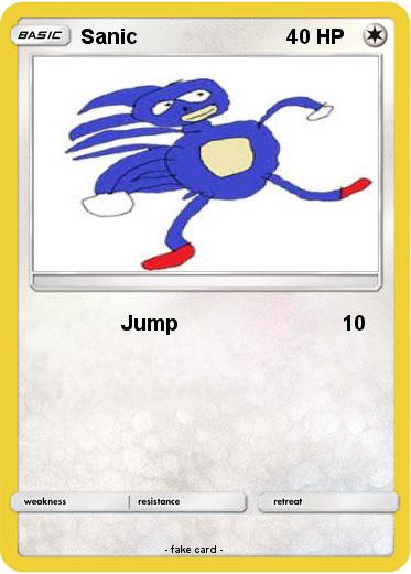Pokémon Destroyer Sanic 1 1 - Jump - My Pokemon Card