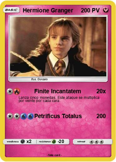 Pokémon Hermione Granger 219 219 - Finite Incantatem - Mi carta pokémon