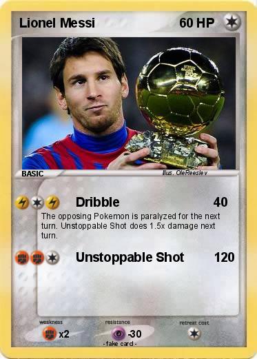 Pokémon Lionel Messi 321 321 - Dribble - My Pokemon Card