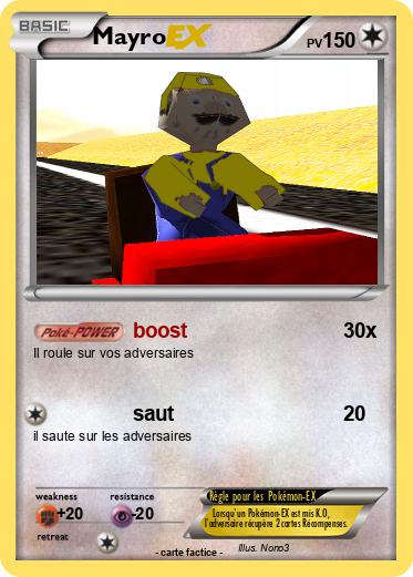 Pokémon Mayro 16 16 - boost - Ma carte Pokémon