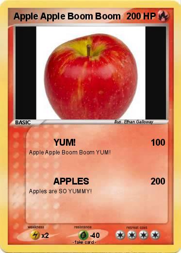 Pokémon Apple Apple Boom Boom - YUM! - My Pokemon Card