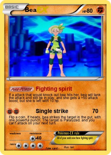 Pokémon Bea 42 42 - Fighting spirit - My Pokemon Card