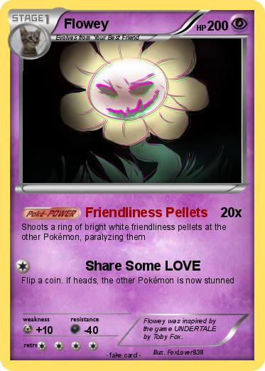 Pokémon Flowey 107 107 - Friendliness Pellets - My Pokemon Card