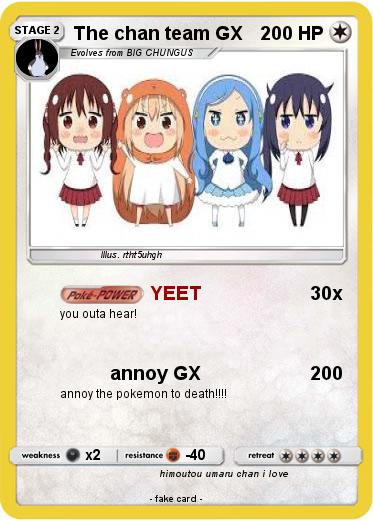 Pokémon The chan team GX - YEET - My Pokemon Card