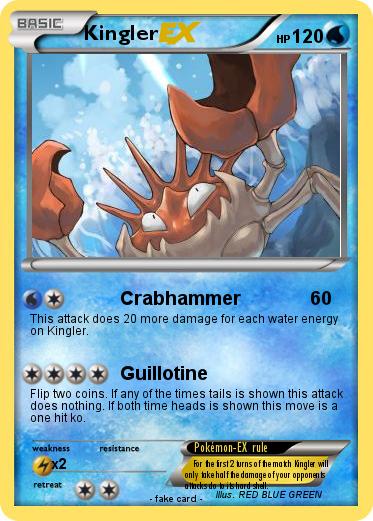 Pokémon Kingler 69 69 - Crabhammer - My Pokemon Card