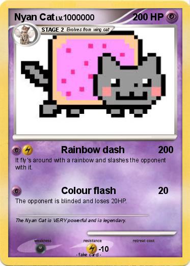 Pokémon Nyan Cat 2378 2378 - Rainbow dash - My Pokemon Card