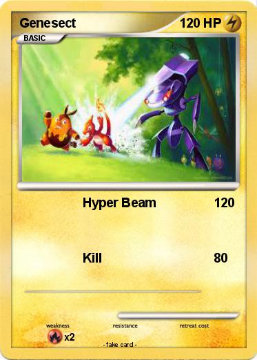 Pokémon Genesect 952 952 - Hyper Beam - My Pokemon Card