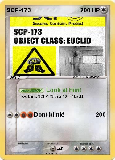 Pokémon SCP 173 117 117 - Look at him! - My Pokemon Card