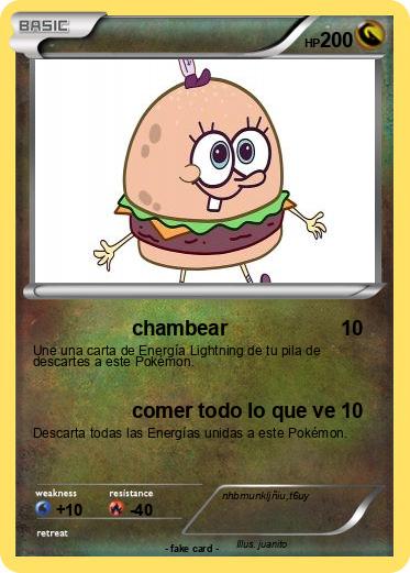 Pokémon 1 209638 209638 - chambear - Mi carta pokémon