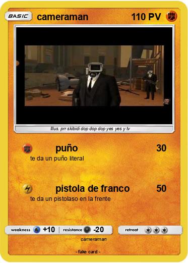 Pokémon cameraman 39 39 - puño - Mi carta pokémon