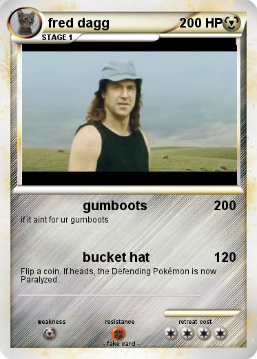 Pokémon fred dagg - gumboots - My Pokemon Card