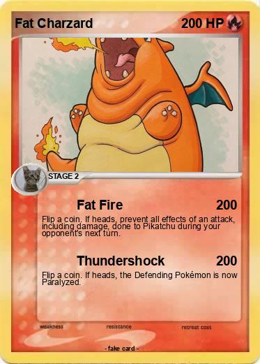 Pokémon Fat Charzard 3 3 - Fat Fire - My Pokemon Card