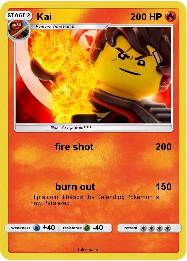 Pokémon Kai 1375 1375 - fire shot - My Pokemon Card