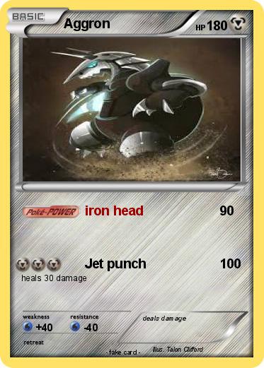 Pokémon Aggron 331 331 - iron head - My Pokemon Card